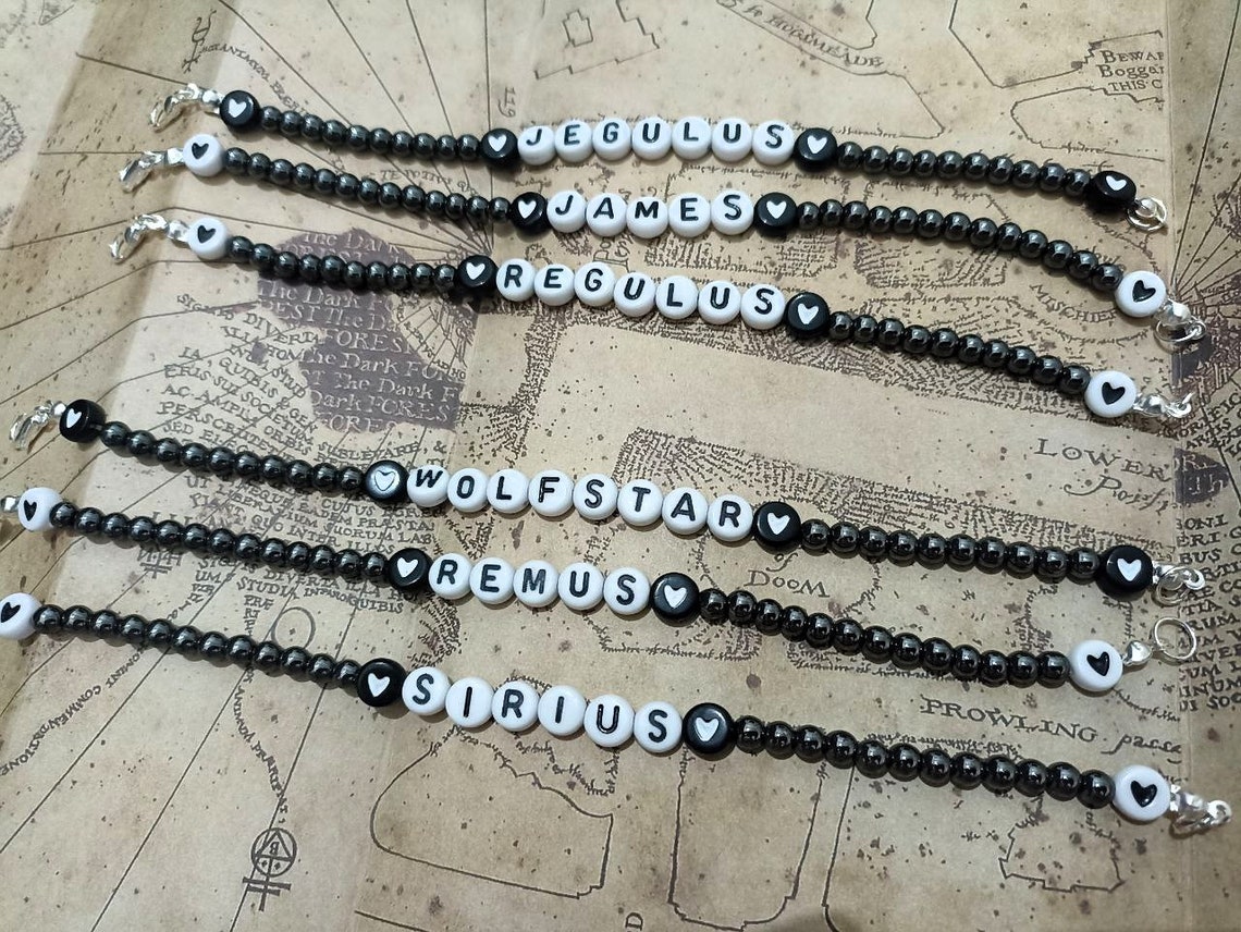 HP Maradeurs Bracelet Wolfstar, Jegulus, Sirius, Remus, James, Regulus ...