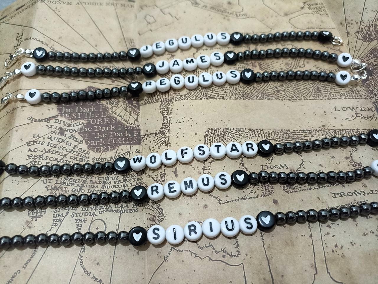 HP Maradeurs Bracelet Wolfstar, Jegulus, Sirius, Remus, James, Regulus ...