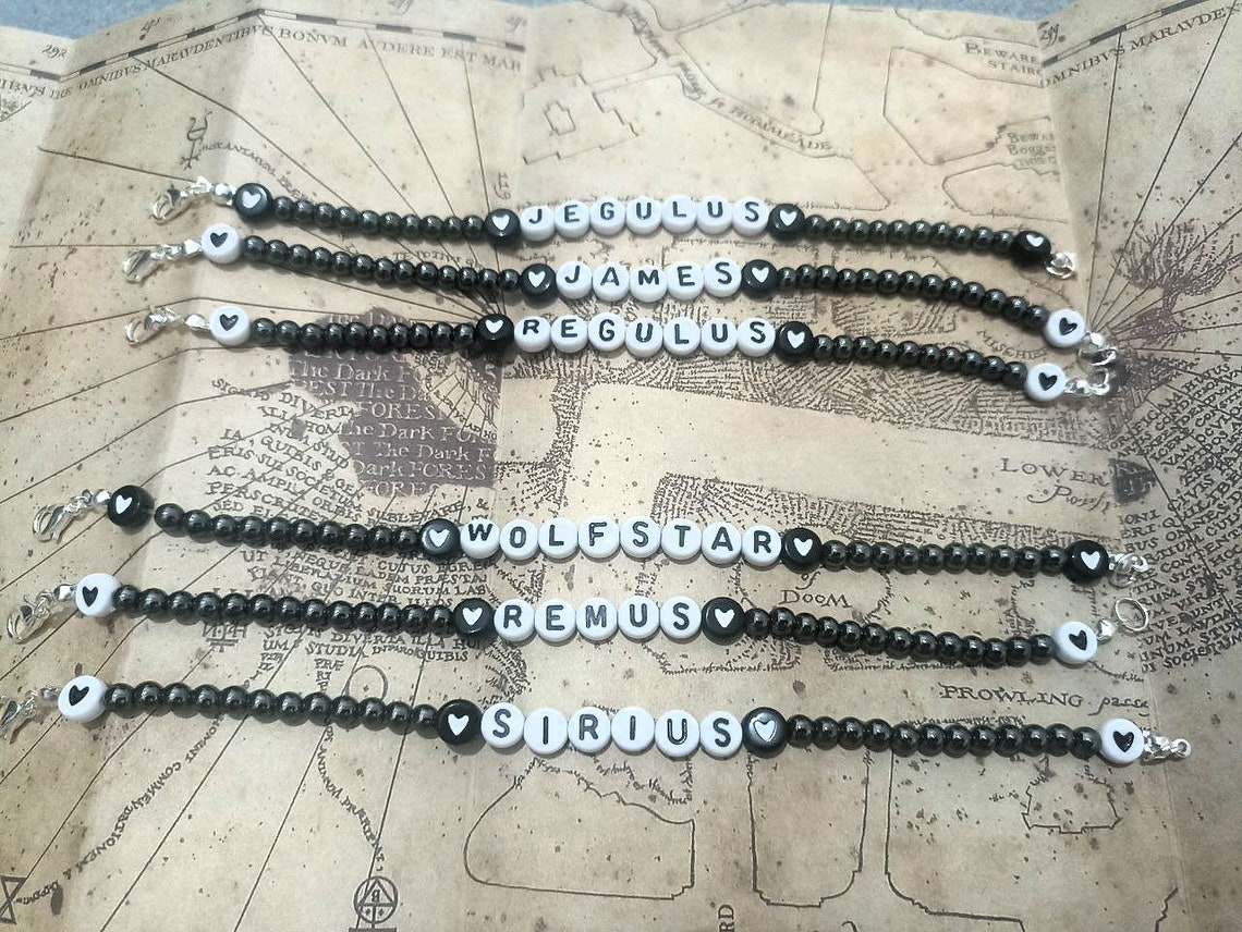 HP Maradeurs Bracelet Wolfstar, Jegulus, Sirius, Remus, James, Regulus ...