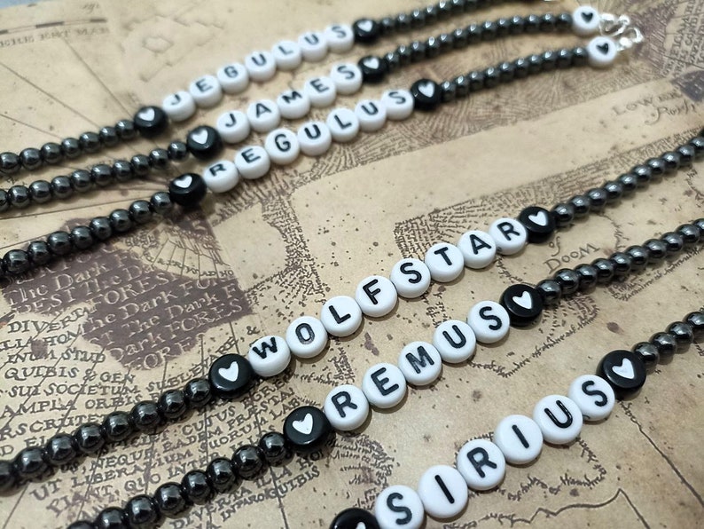 HP Maradeurs Bracelet Wolfstar, Jegulus, Sirius, Remus, James, Regulus ...