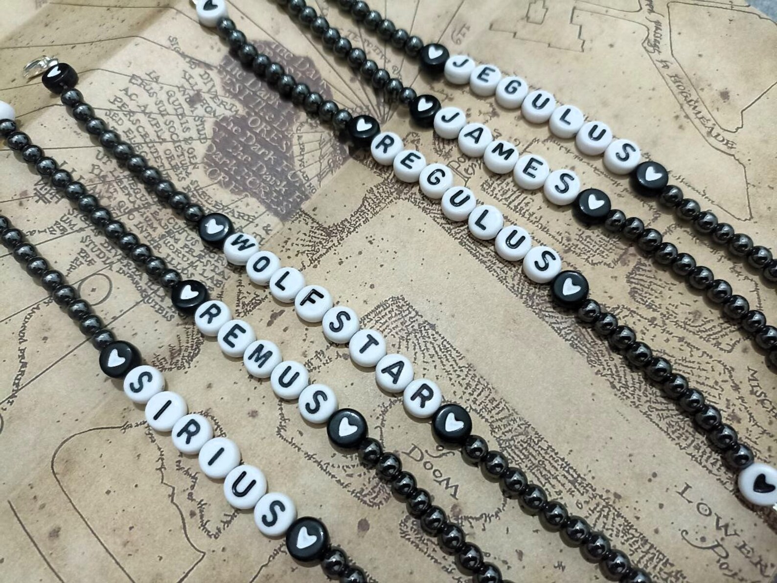 HP Maradeurs Bracelet Wolfstar, Jegulus, Sirius, Remus, James, Regulus ...