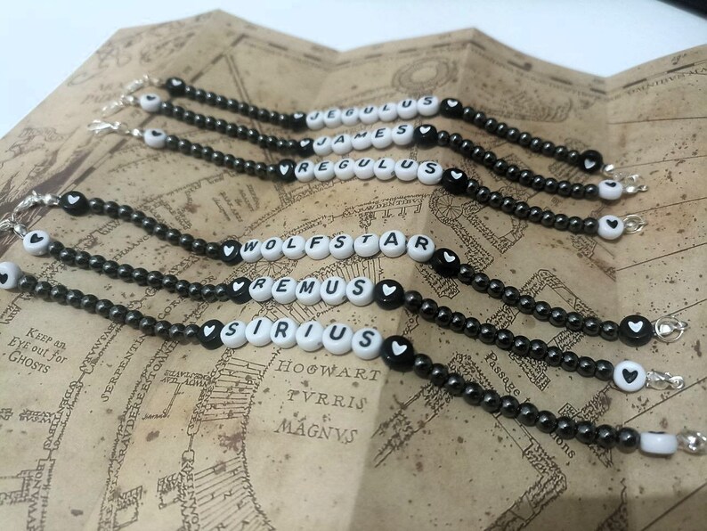 HP Maradeurs Bracelet Wolfstar, Jegulus, Sirius, Remus, James, Regulus ...