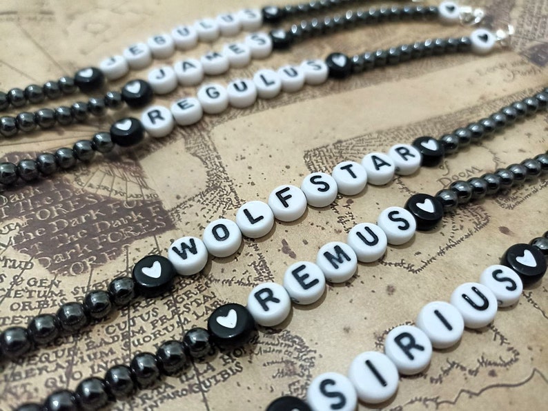 HP Maradeurs Bracelet Wolfstar, Jegulus, Sirius, Remus, James, Regulus ...