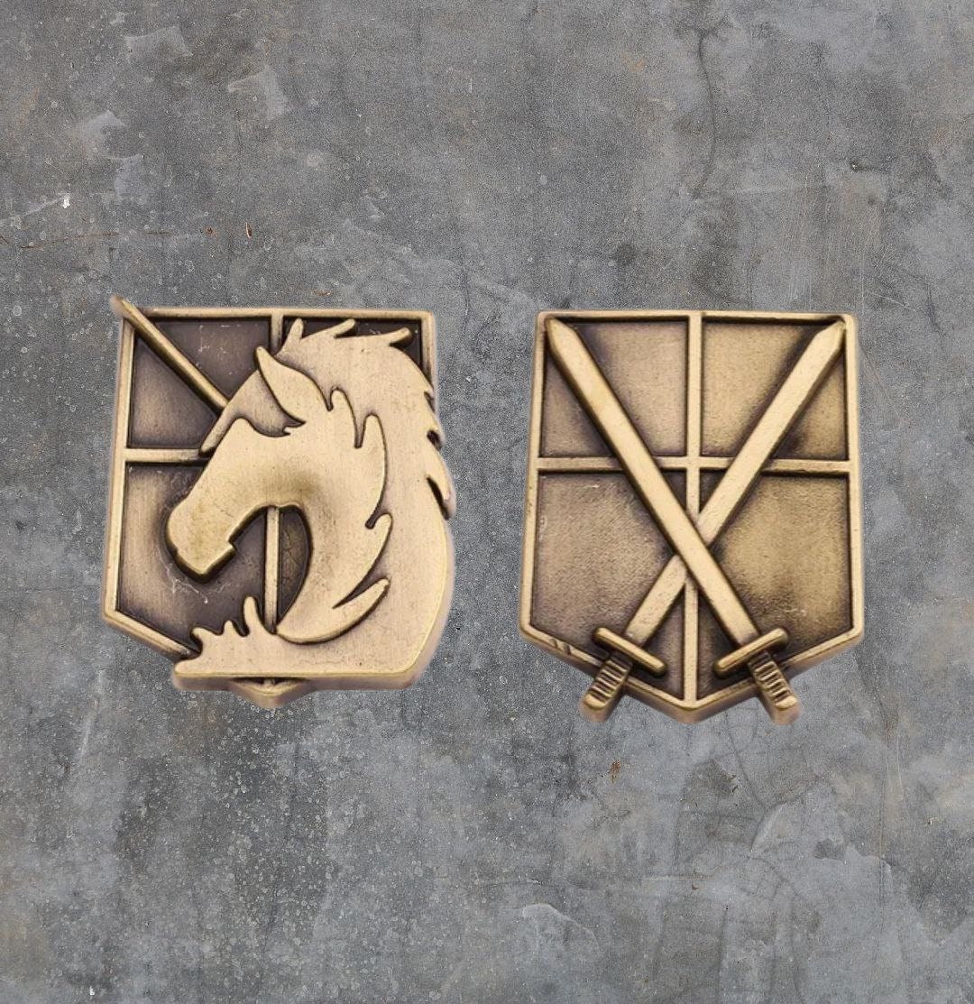 Symbols of Survey Corps, Cadets and Police Anime Aot Enamel Pin - Etsy