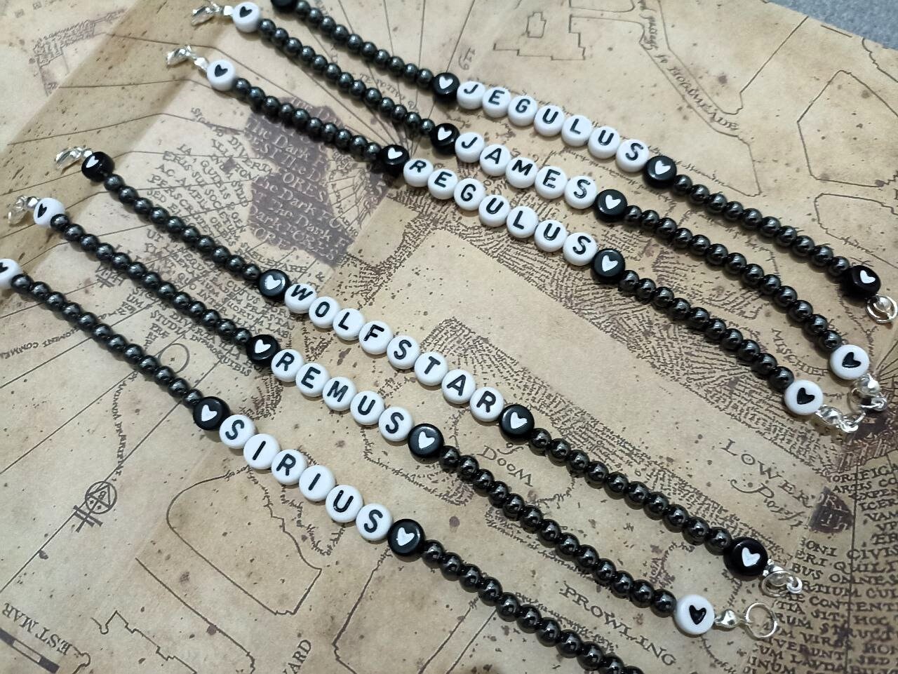 HP Maradeurs Bracelet Wolfstar, Jegulus, Sirius, Remus, James, Regulus ...