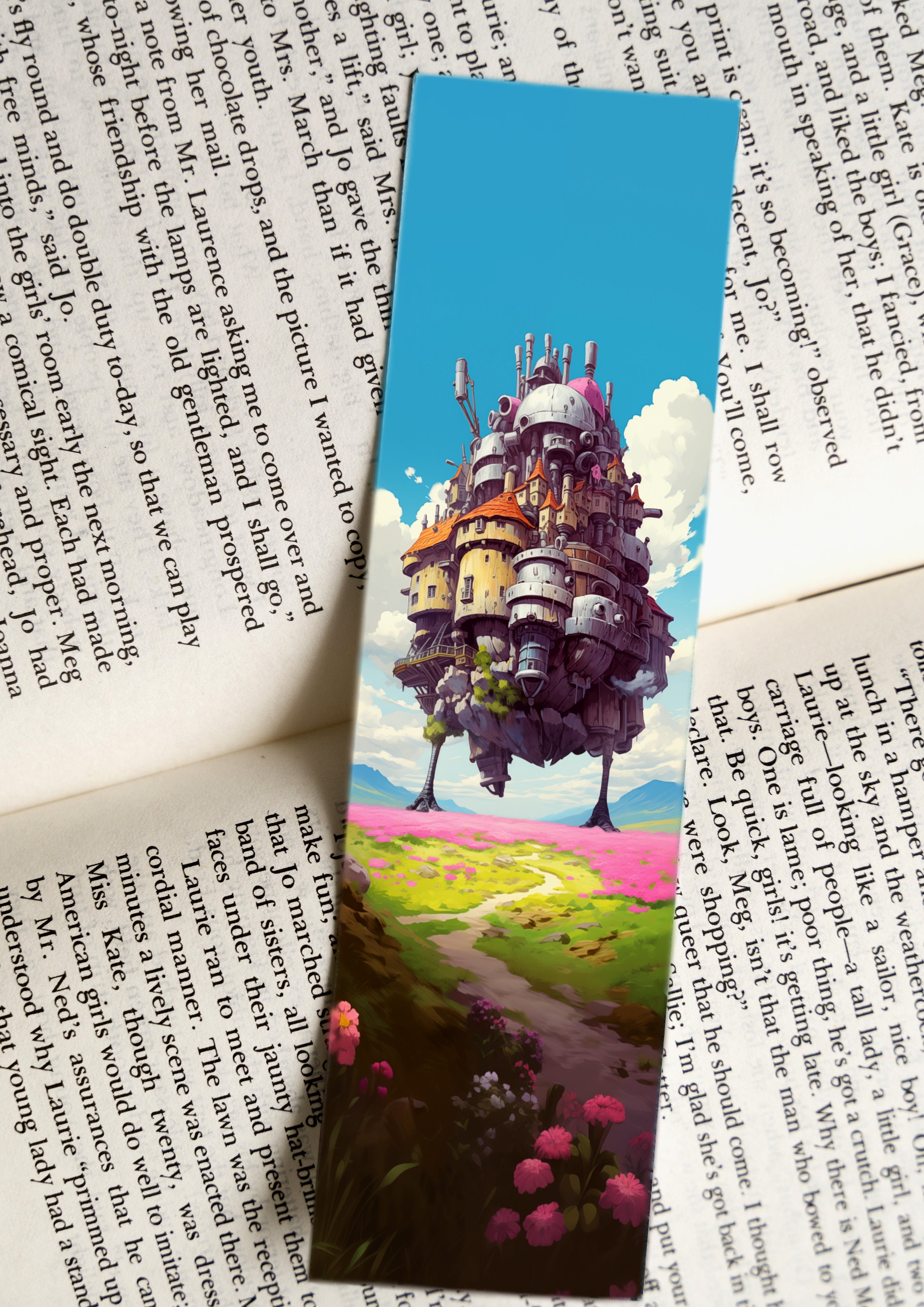 Howl's Moving Castle Bookmark Anime Studio / Stationery /book Lovers - Etsy