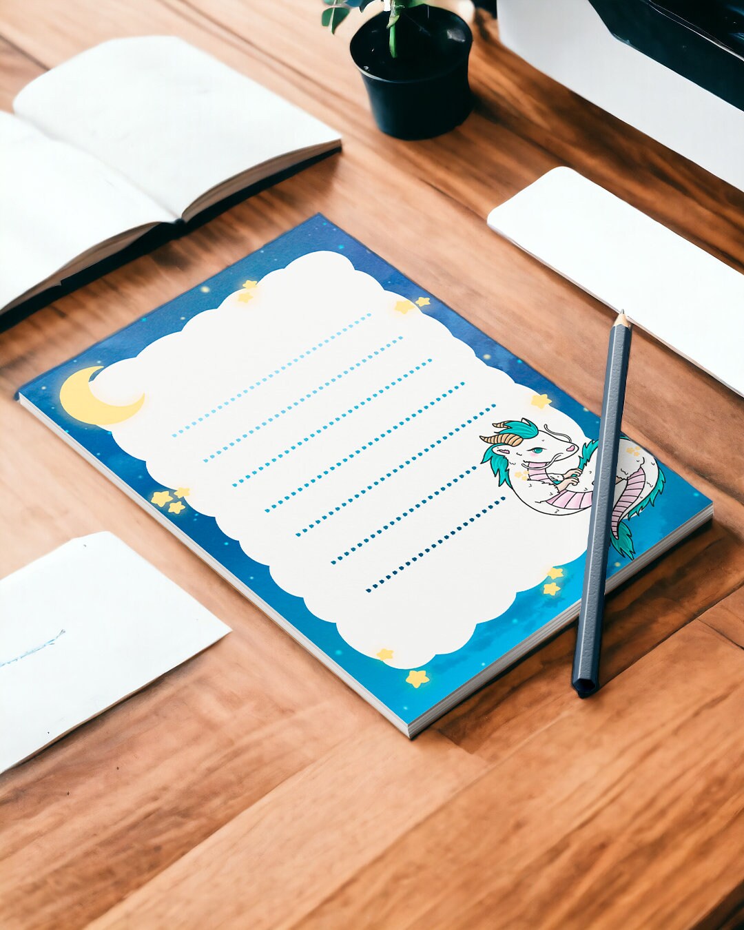 Anime Studio Ghibli Notepad || Stationery || Notepad || Haku - Etsy