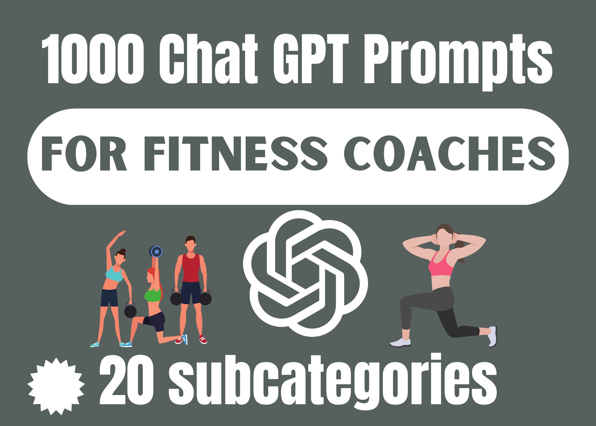 1000 Realistic Chat GPT Open AI Prompts for Fitness and Wellness Coach ...