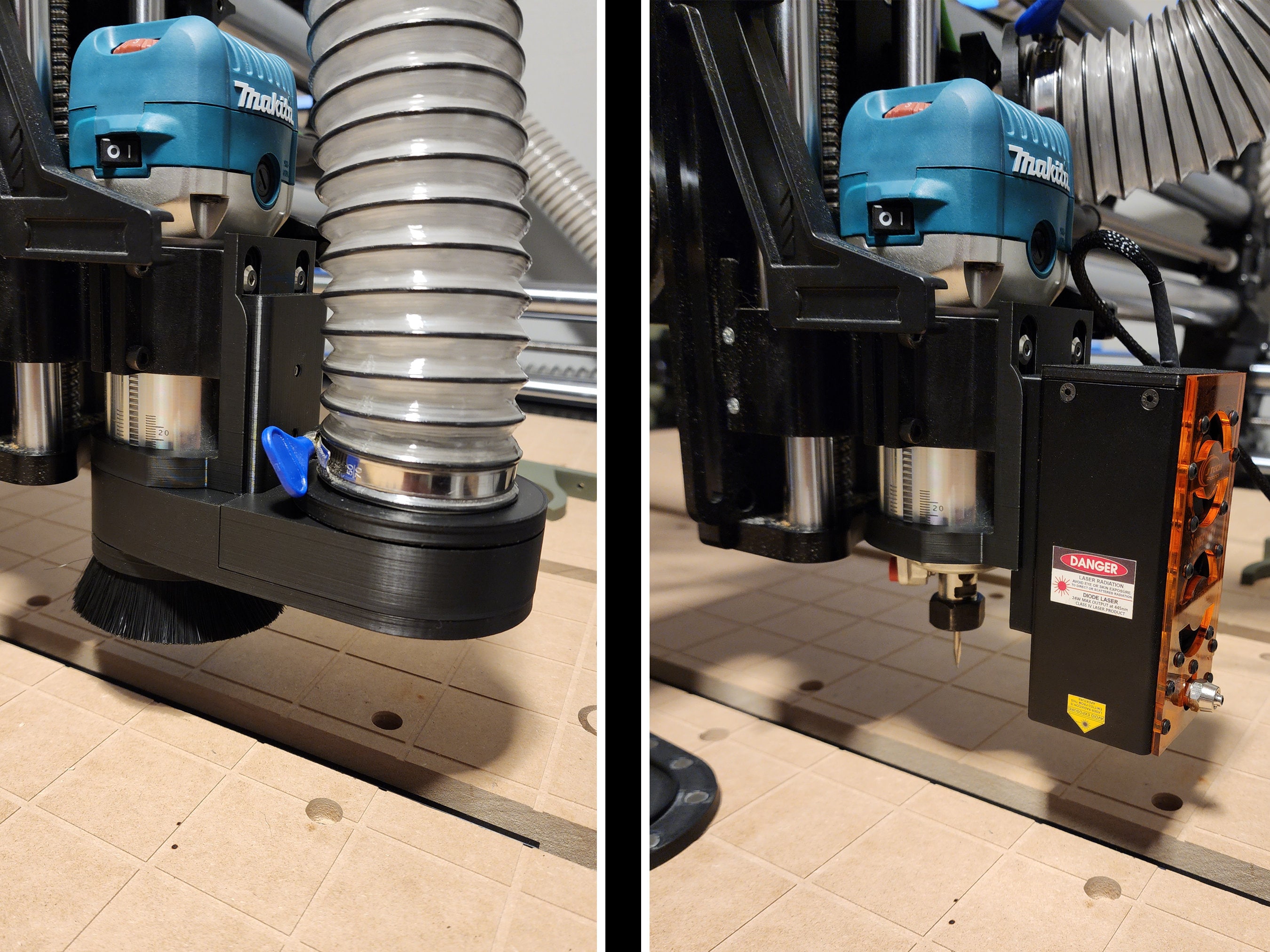 Dustsnap Digital STL 2.5in Dust Boot - Laser Mount Quick-swap for J ...