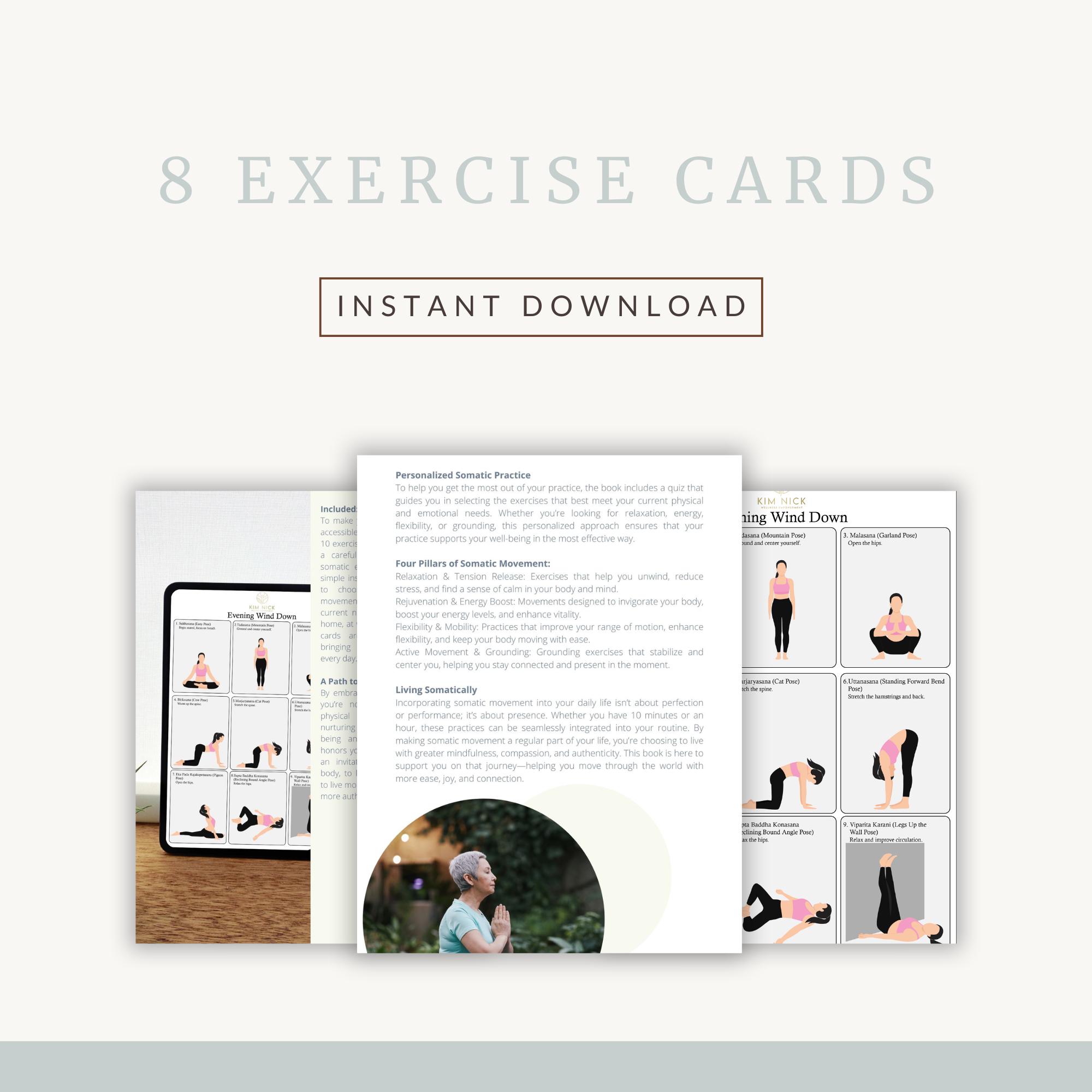Somatic Exercise Cards | Ebook | Movement | Mindfulness | Yoga - Etsy