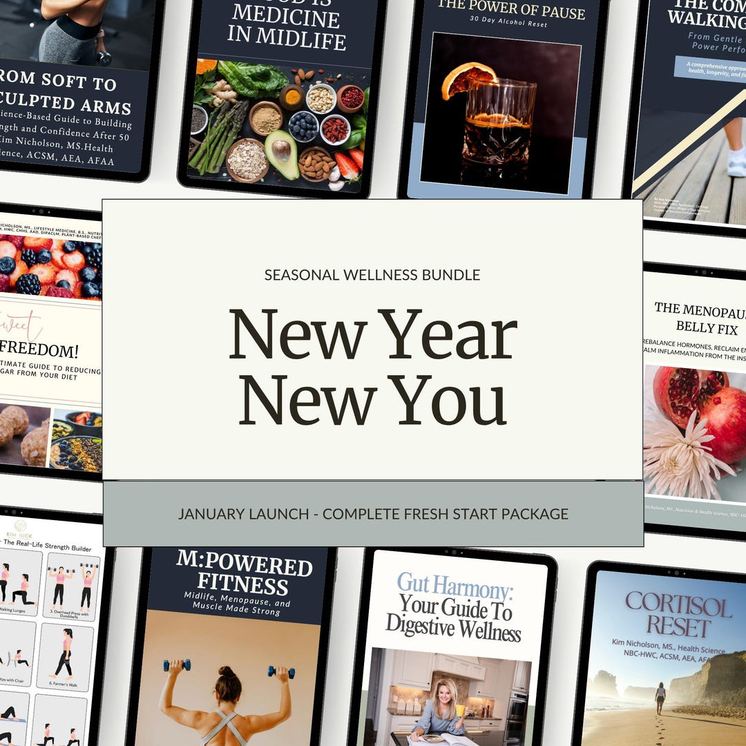 New Year Wellness Bundle Women Over 50 | Fitness & Nutrition (digital ...