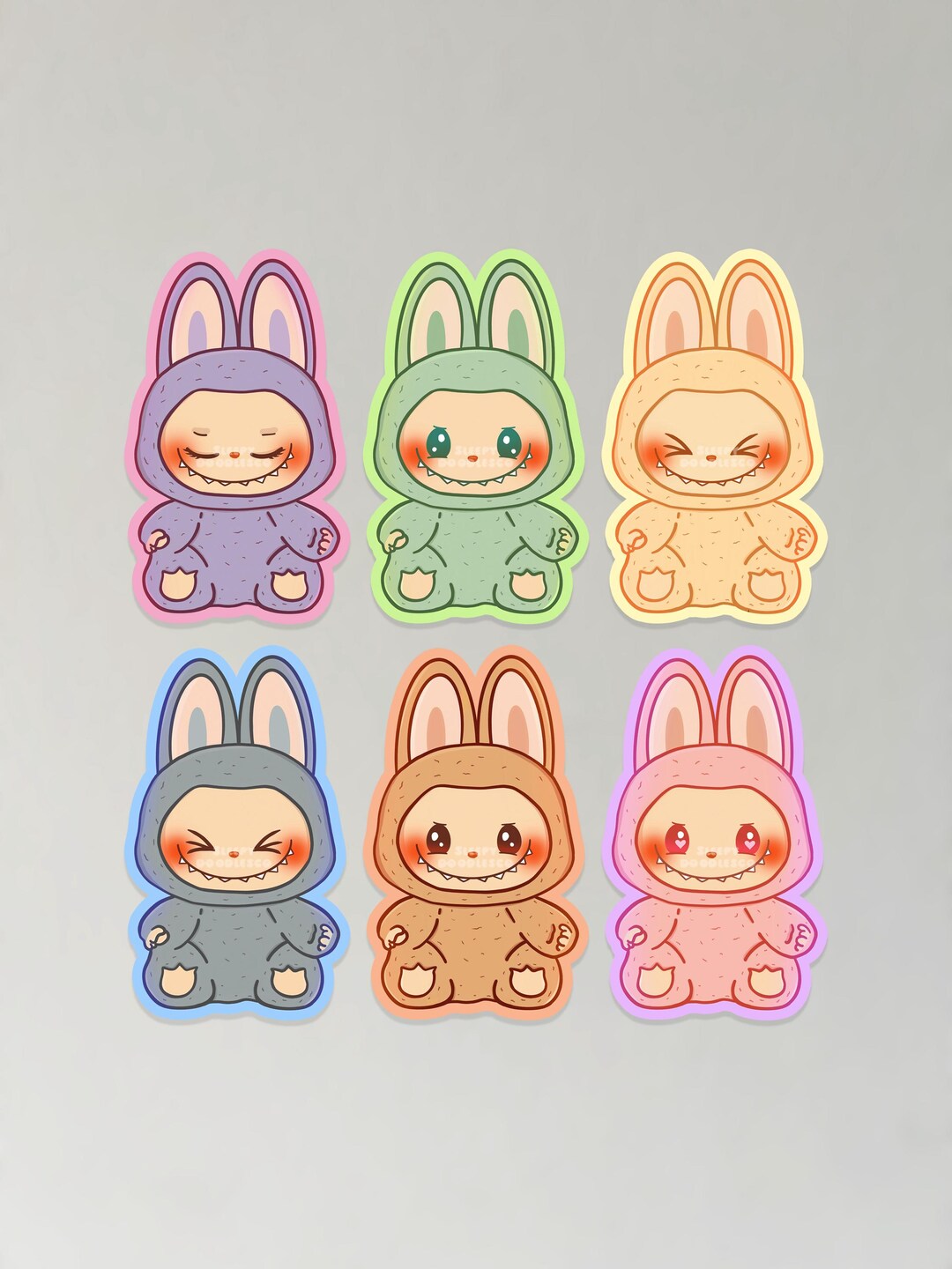 Chibi Furry Monsters Waterproof Vinyl Stickers - Etsy