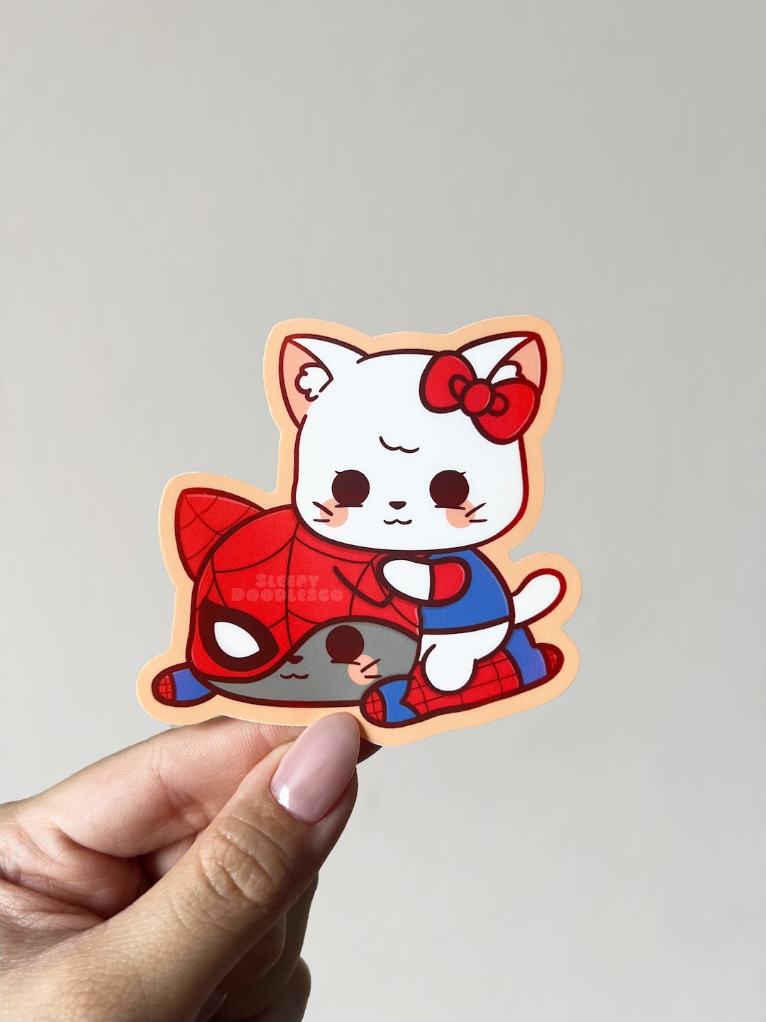 Cute Cats Spider Costume Vinyl Sticker HK-SM - Etsy