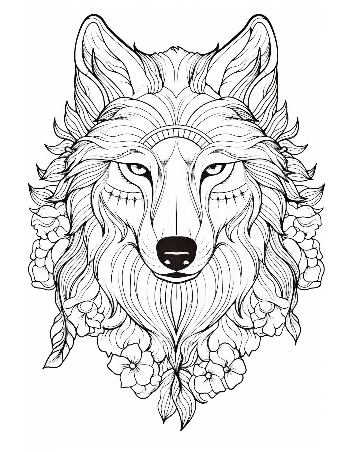Wolves Coloring Pages, Coloring Pages, Adult Coloring, Kids Coloring ...