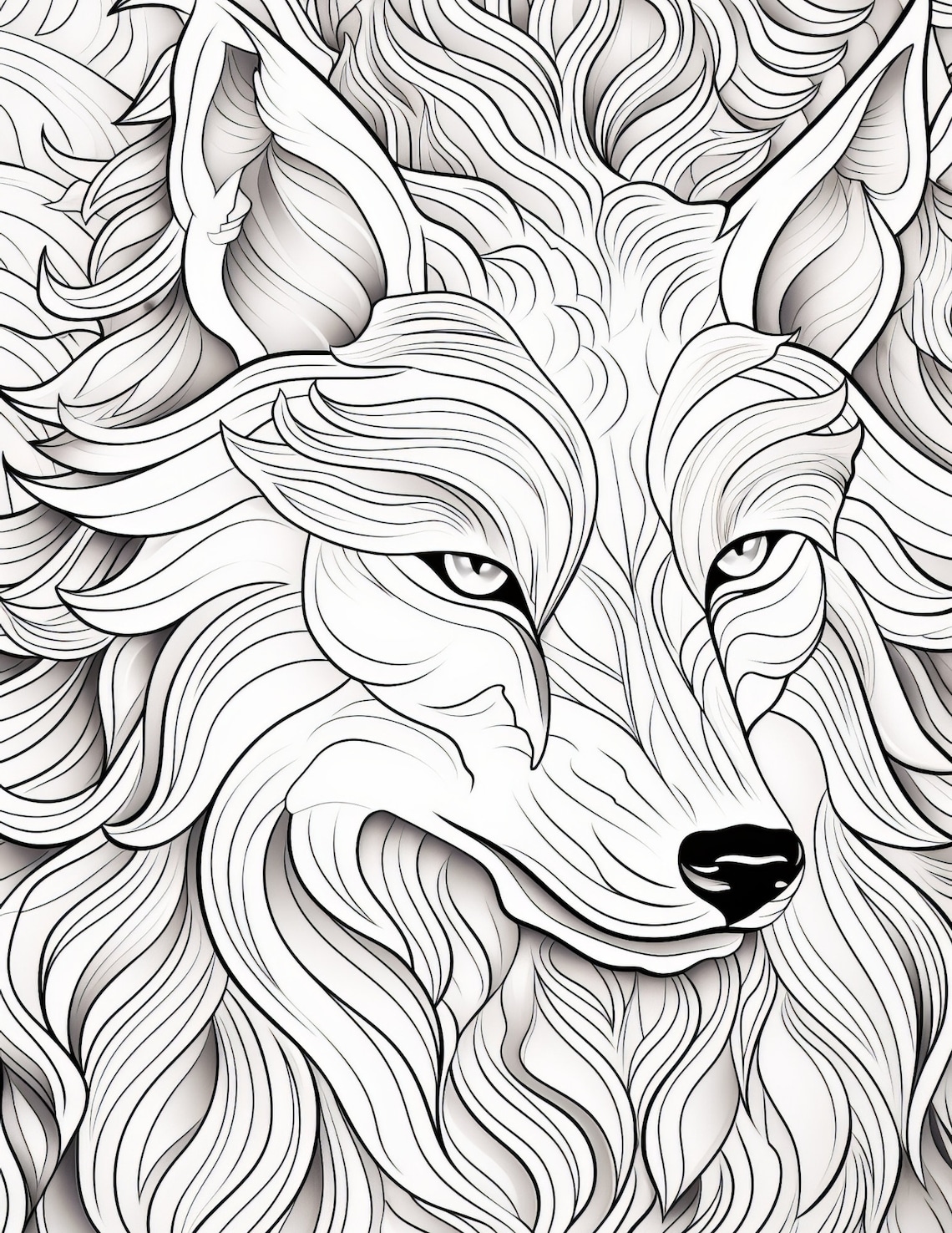 Wolves Coloring Pages, Coloring Pages, Adult Coloring, Kids Coloring ...