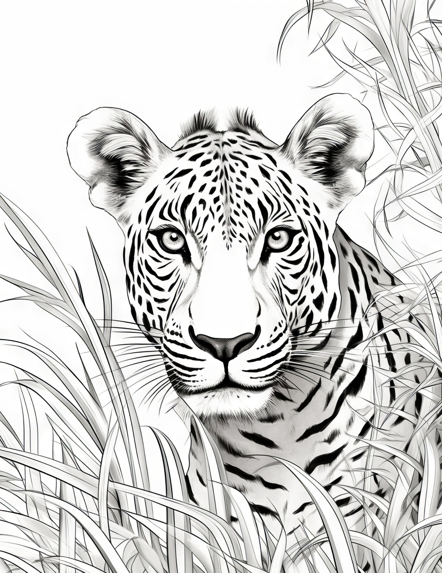 Wild Animal Color Sheets, Adult Coloring, Animal Color Pages, PDF ...