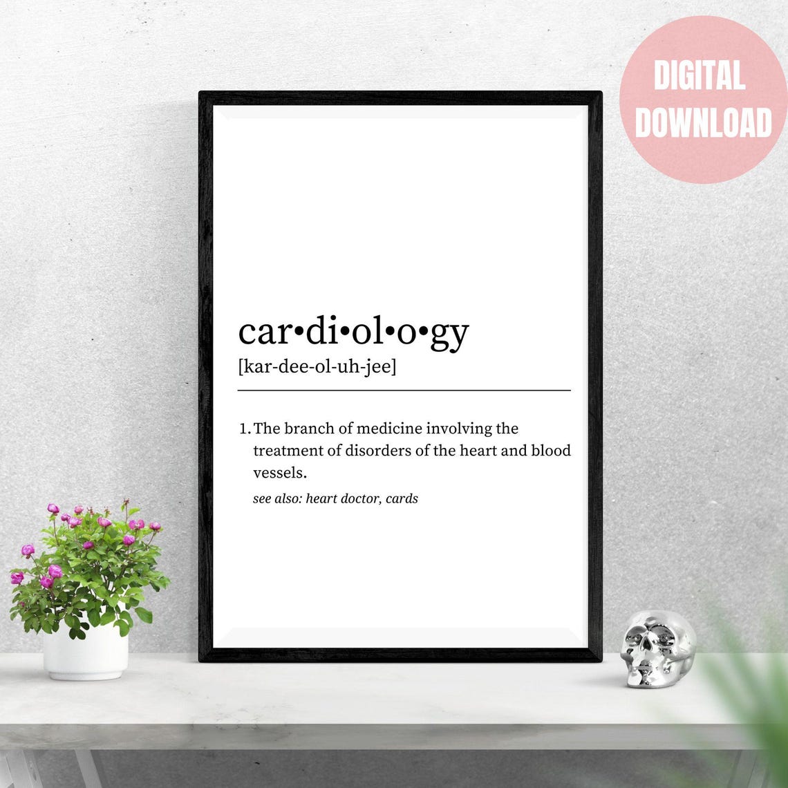 Cardiologist Office Wall Art | Minimalist Medical Printable Decor ...