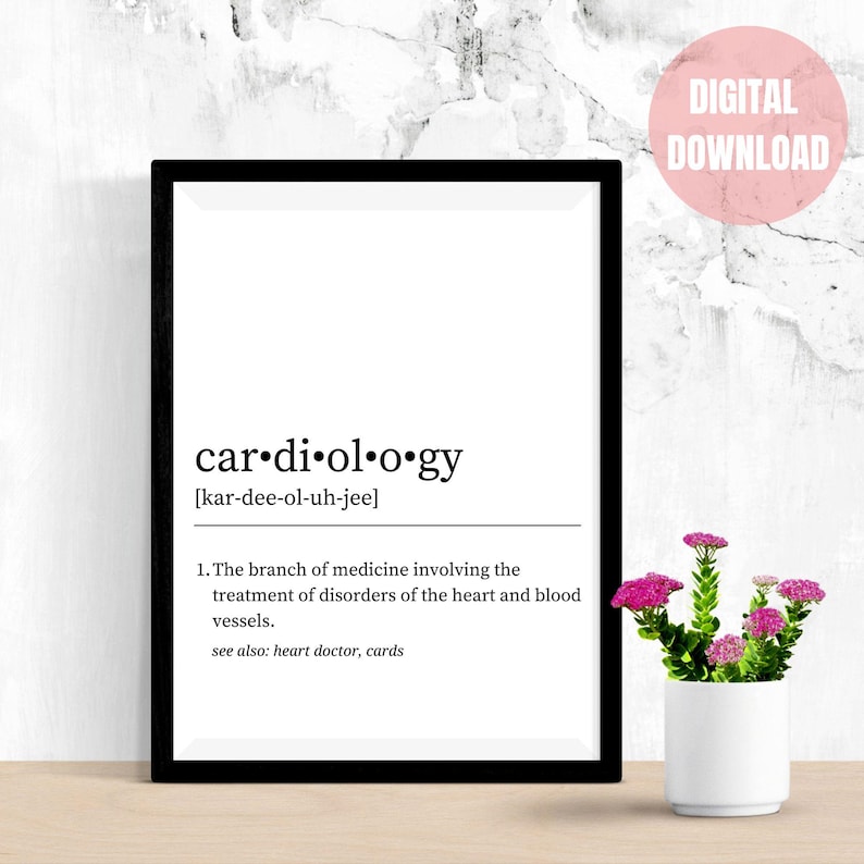 Cardiologist Office Wall Art | Minimalist Medical Printable Decor ...