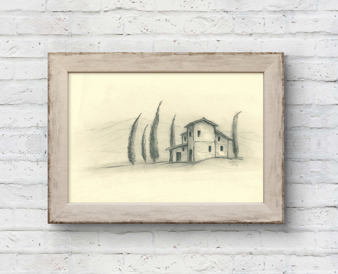 Vintage Beige Drawing, Digital Download, Charcoal Sketch, Pencil ...