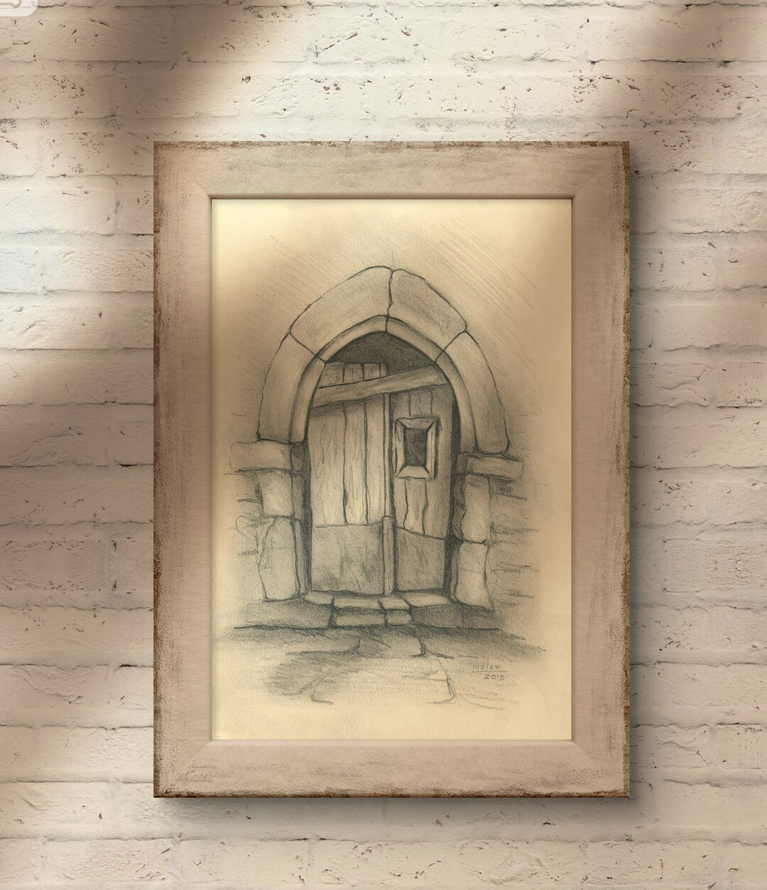 Vintage Beige Drawing, Digital Download, Charcoal Sketch, Pencil ...