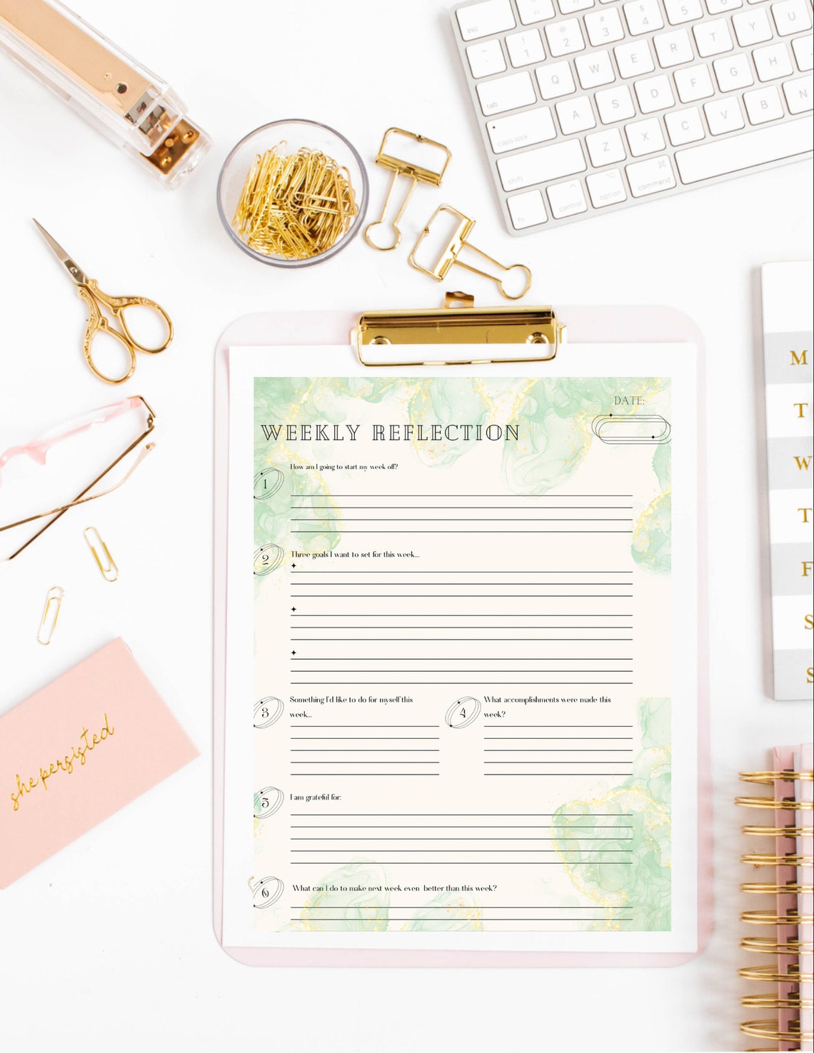 Weekly Reflection Printable - Etsy