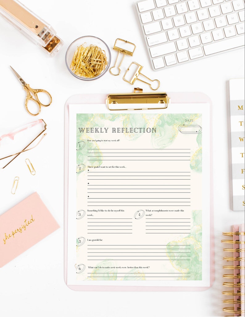 Weekly Reflection Printable - Etsy