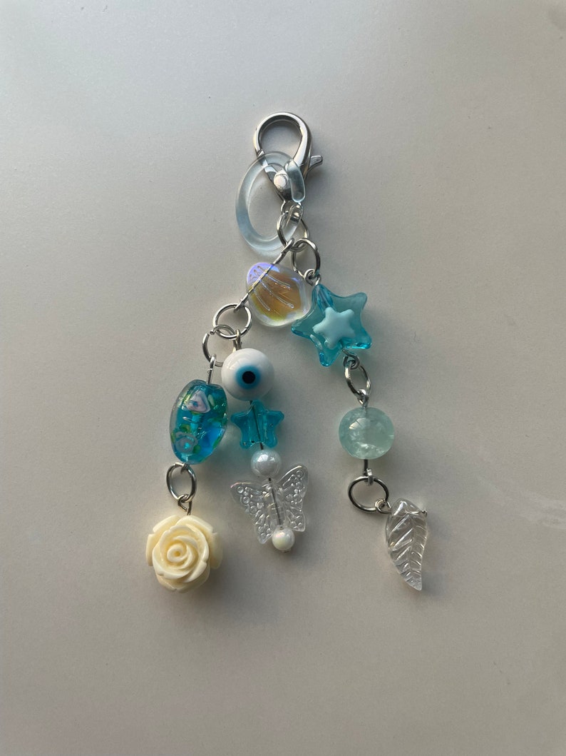 Handmade Blue Fairy Keychain - Etsy