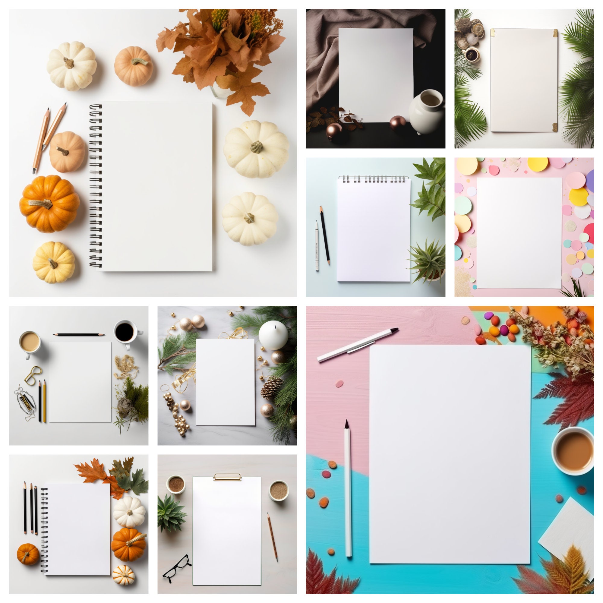 30 Goals Page Mockups Frame Mock up Bundle Mock up Styled Stock PNG ...