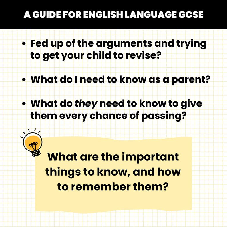 GCSE English Language Revision Notes | Combined English Useful Study ...