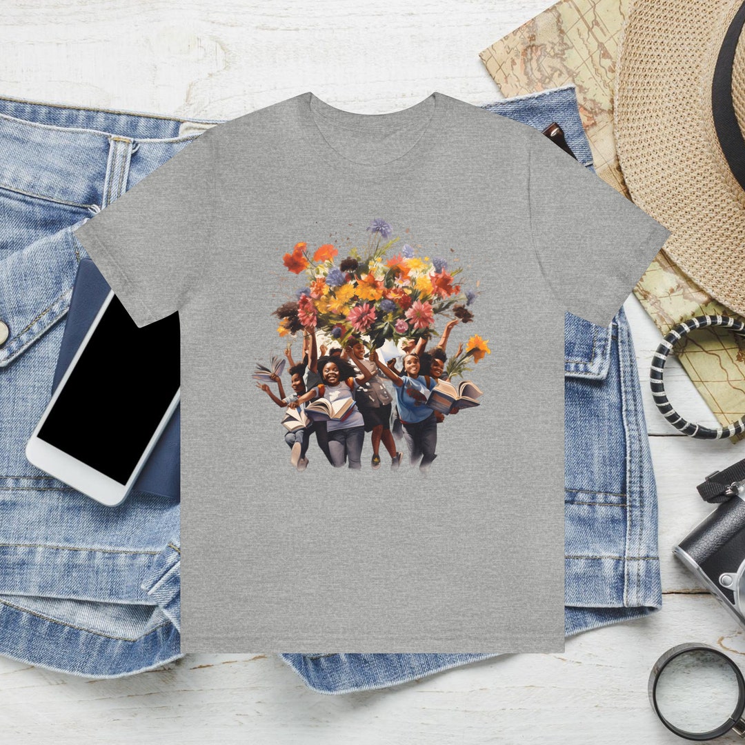Books and Pencils Bouquet of Knowledge Unisex T Shirt , Nature Lover ...