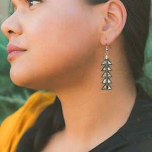Native Earrings, Abalone "sturgeon Back" Design - Etsy