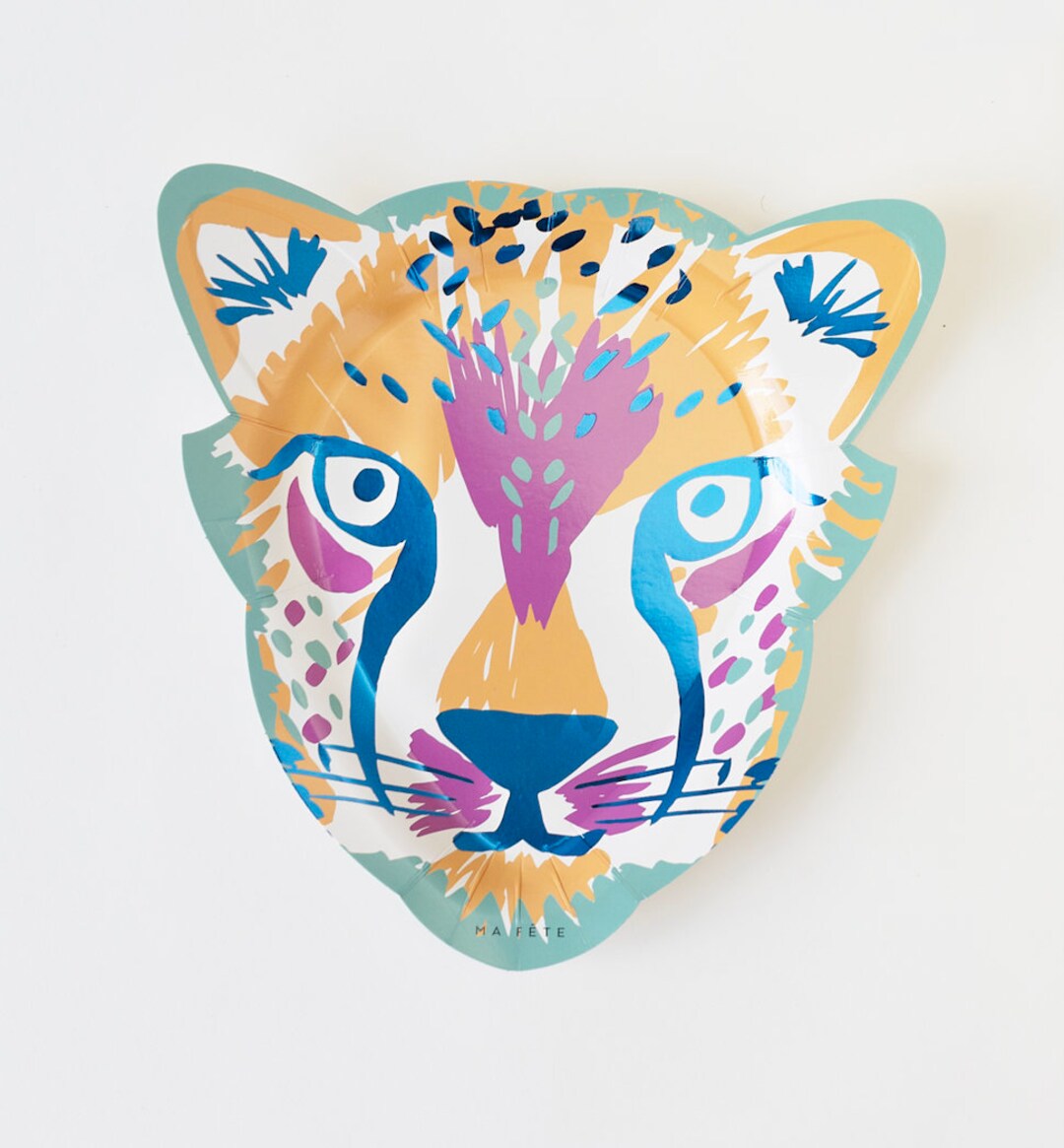 Safari Cheetah Paper Plates - Etsy