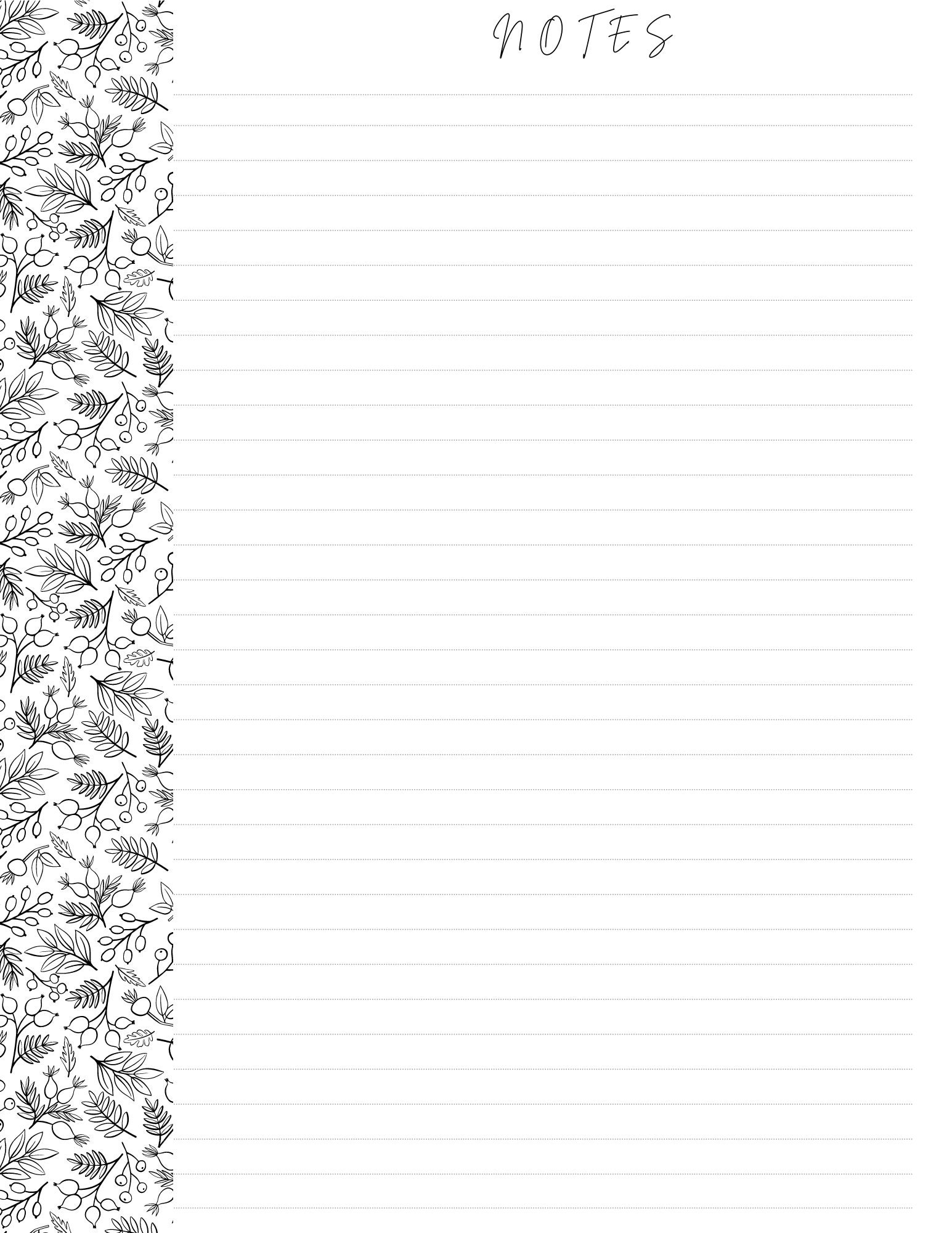 Notebook Filler Paper, Doodle Filler Paper, Coloring Filler Paper, the ...