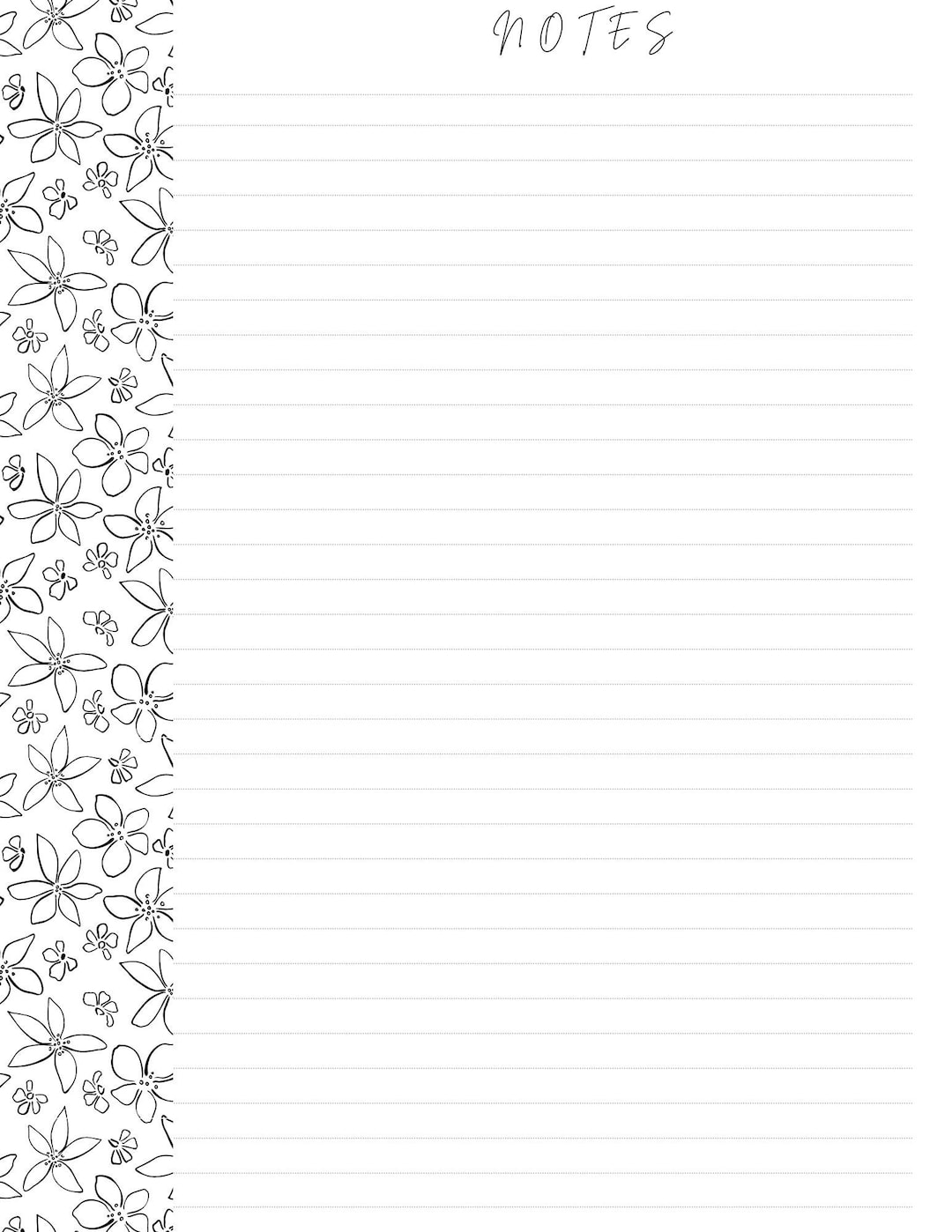 Notebook Filler Paper, Doodle Filler Paper, Coloring Filler Paper, the ...
