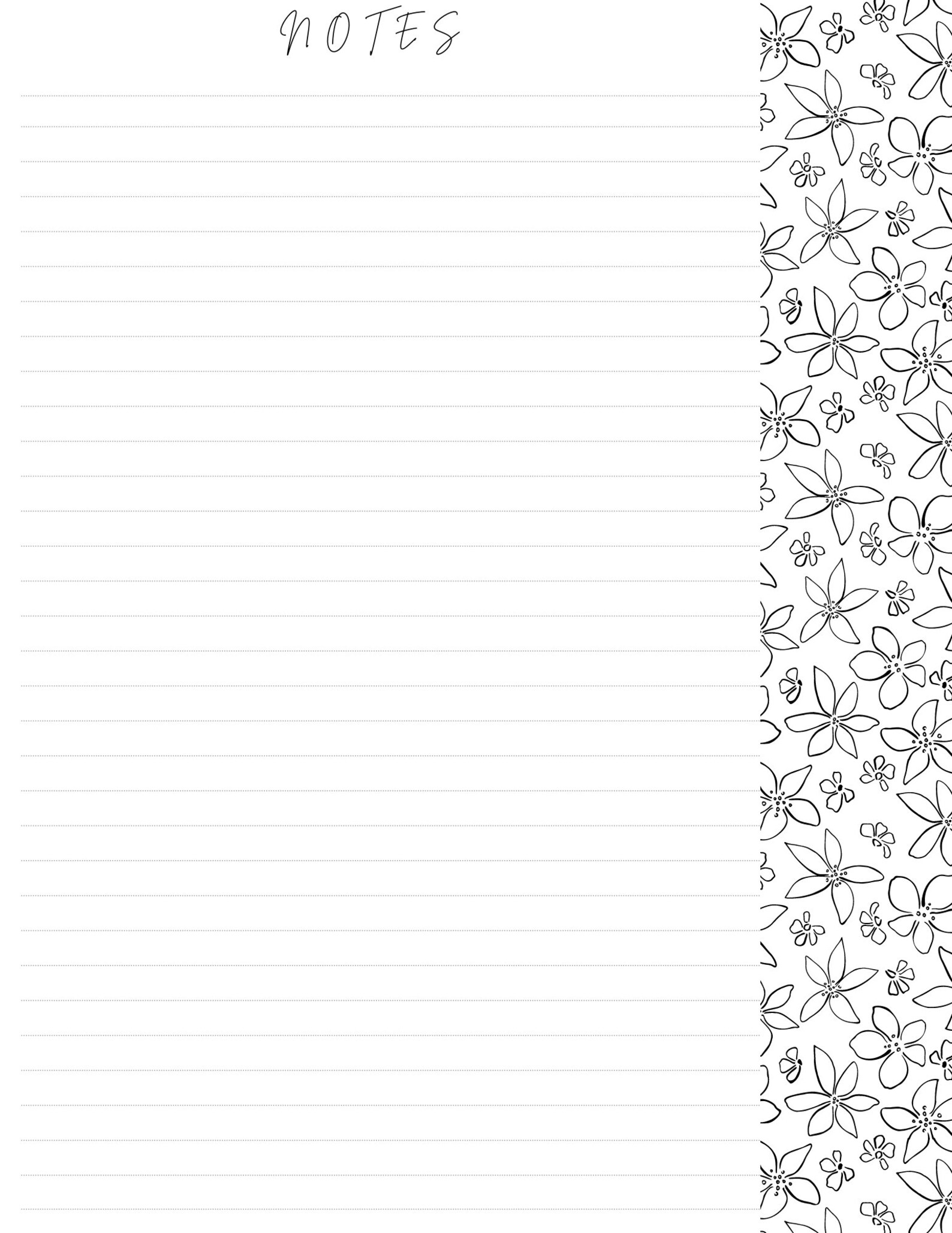 Notebook Filler Paper, Doodle Filler Paper, Coloring Filler Paper, the ...