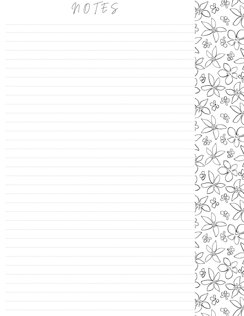 Notebook Filler Paper, Doodle Filler Paper, Coloring Filler Paper, the ...