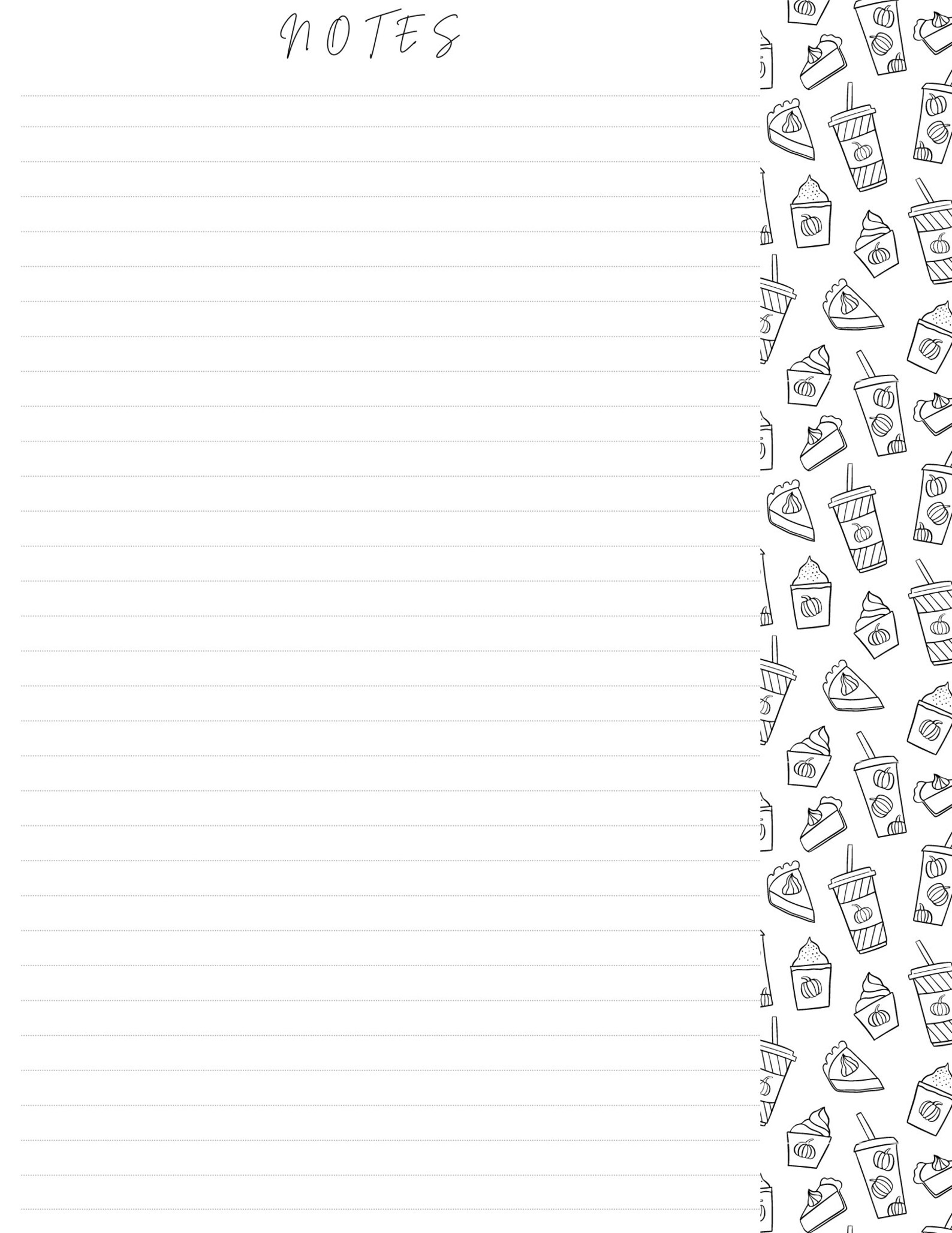 Notebook Filler Paper, Doodle Filler Paper, Coloring Filler Paper, the ...
