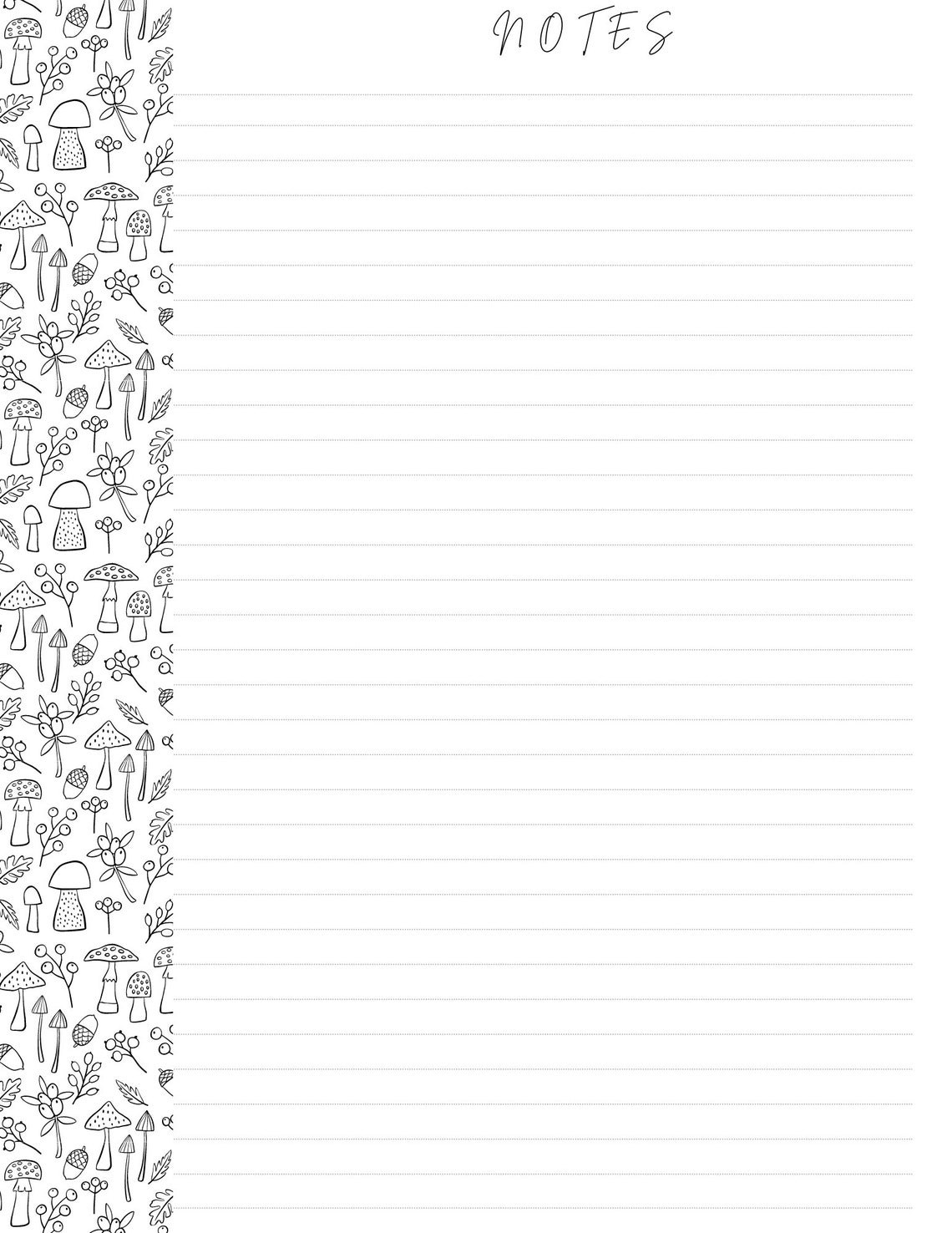 Notebook Filler Paper, Doodle Filler Paper, Coloring Filler Paper, the ...