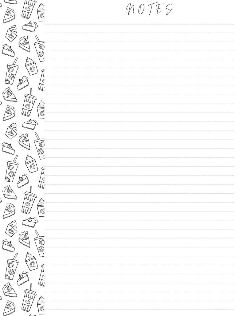 Notebook Filler Paper, Doodle Filler Paper, Coloring Filler Paper, the ...