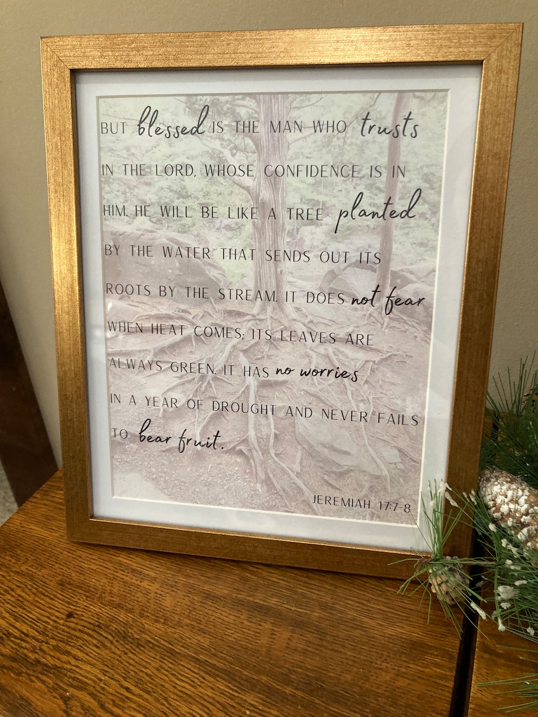 Jeremiah 17:7-8 Printable Bible Verse - Etsy