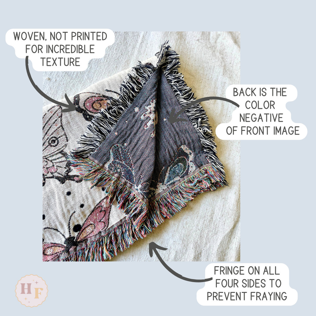 Bug Throw Blankets, Insect Pattern Blanket, Beetle Woven Throw Blanket ...