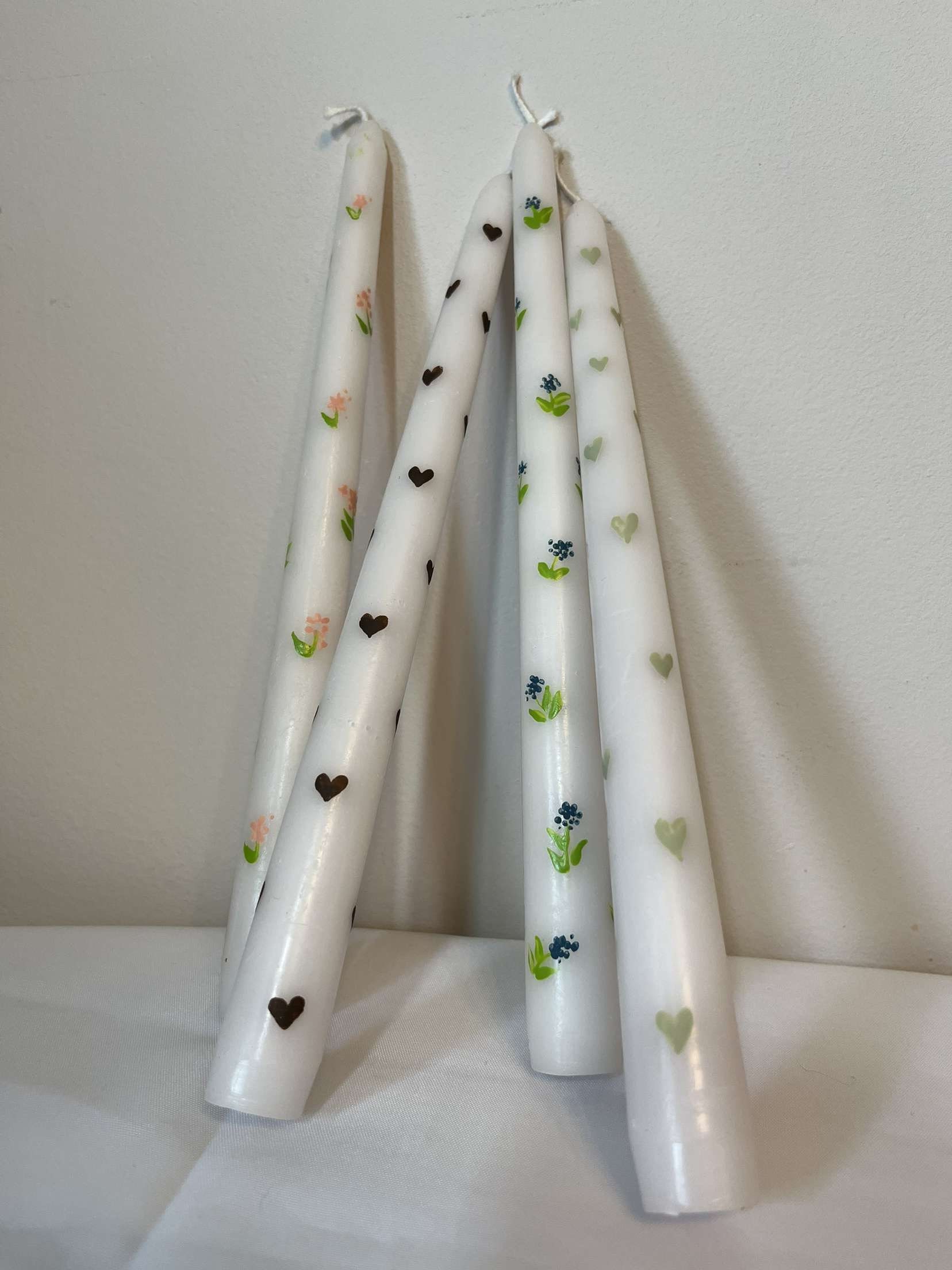 Hand Painted Candle Sticks - Etsy