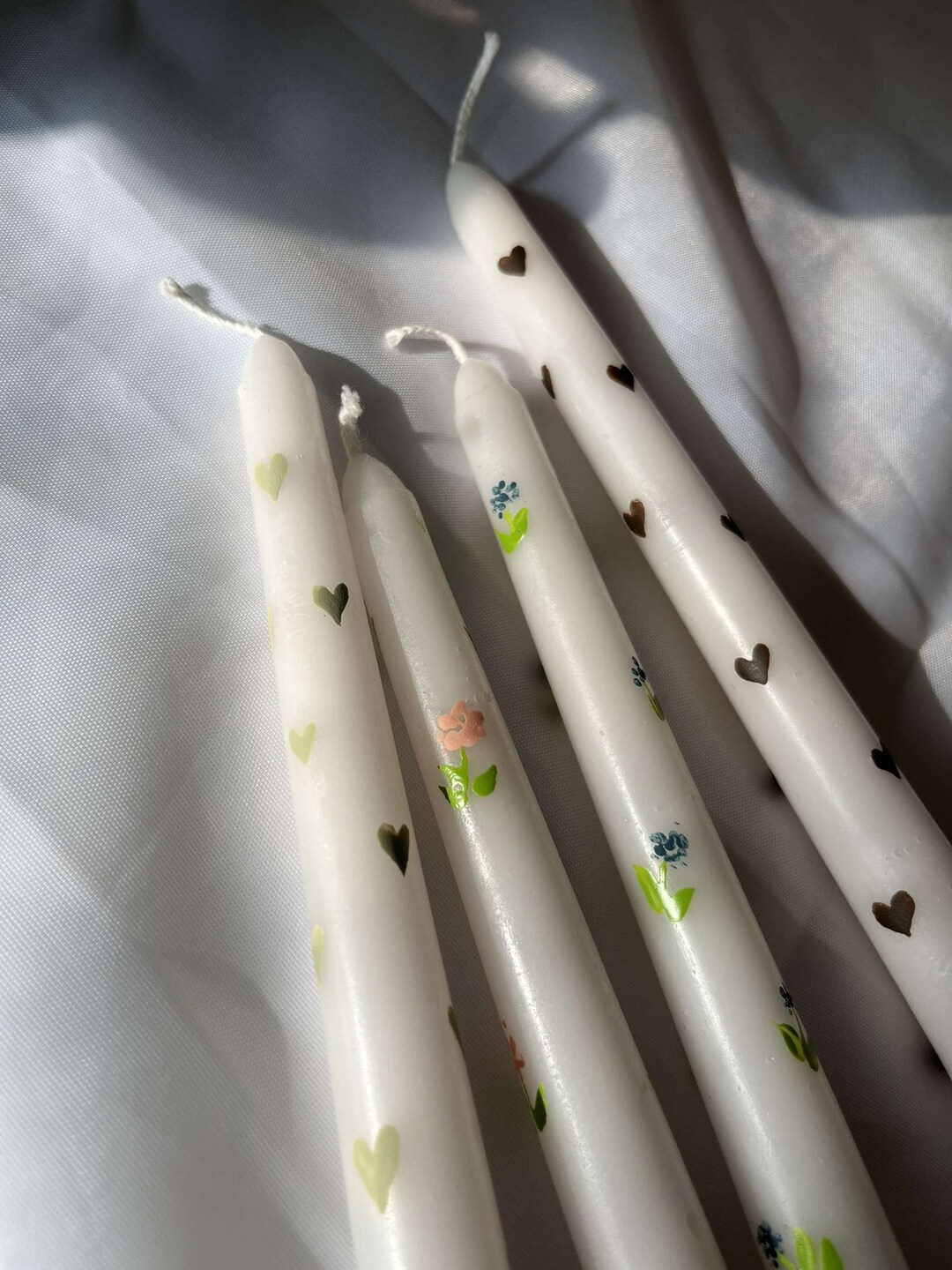 Hand Painted Candle Sticks - Etsy