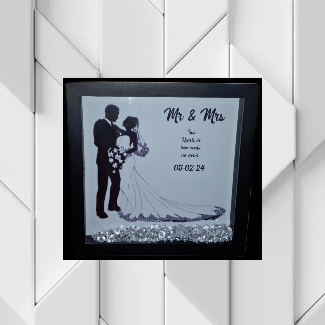 Personalised Wedding Box Frame Etsy Personalised Wedding Box Frame Etsy
