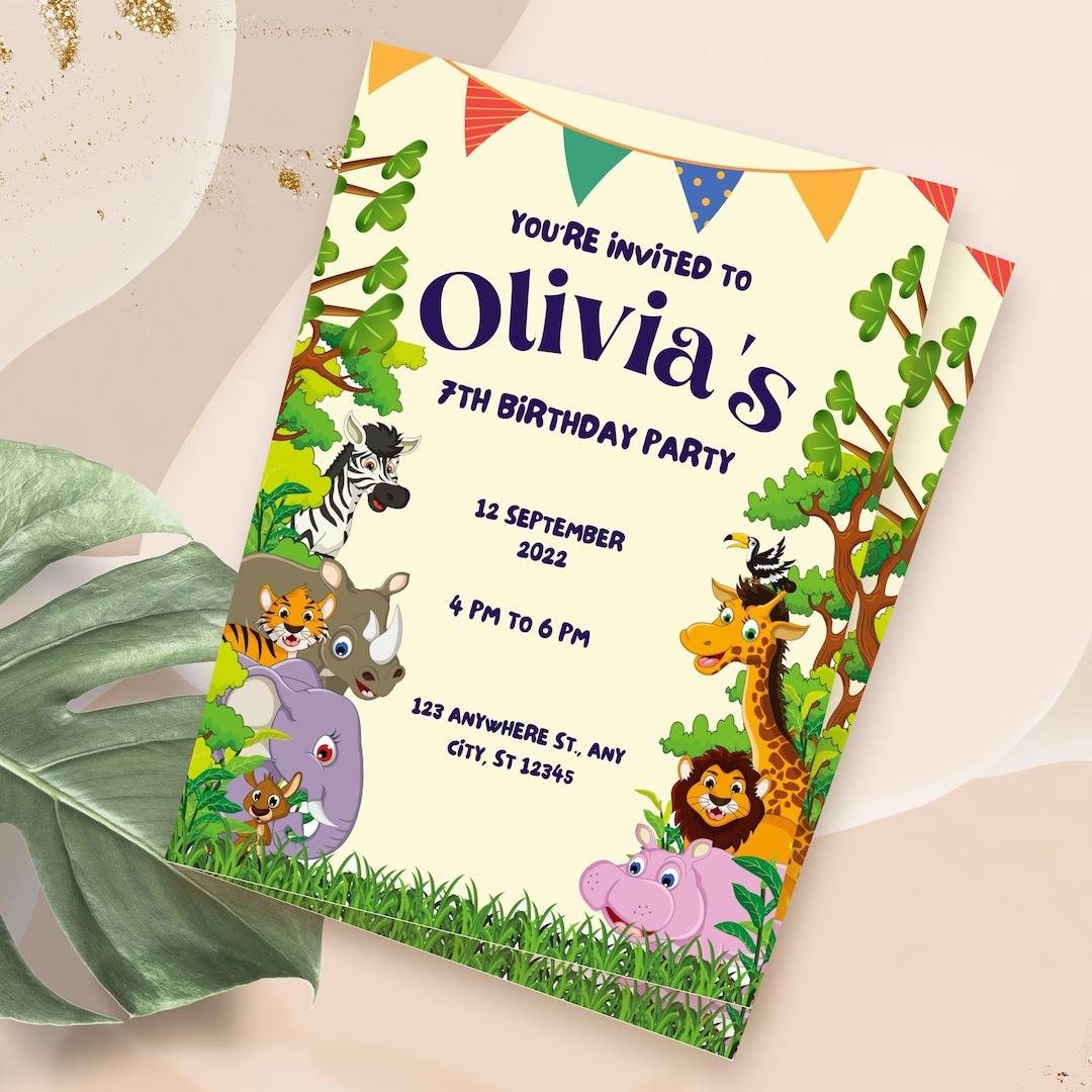 Editable Canva Digital Birthday Template Download & Edit. - Etsy