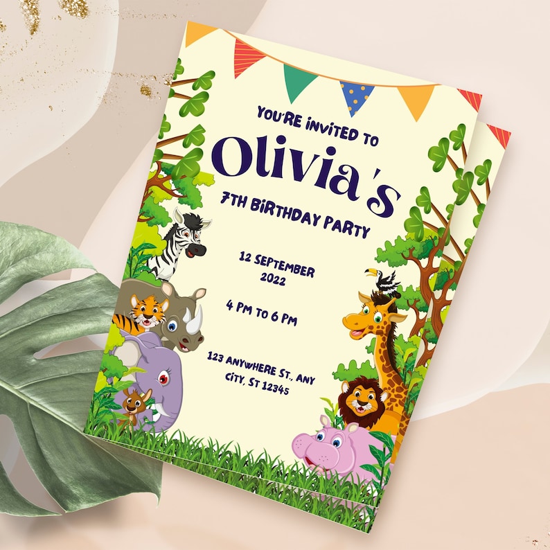 Editable Canva Digital Birthday Template Download & Edit. - Etsy