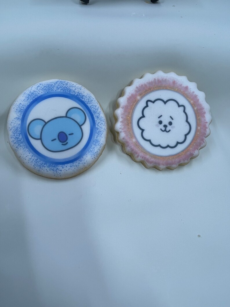 Custom BT21 Cookies 12 per Order - Etsy
