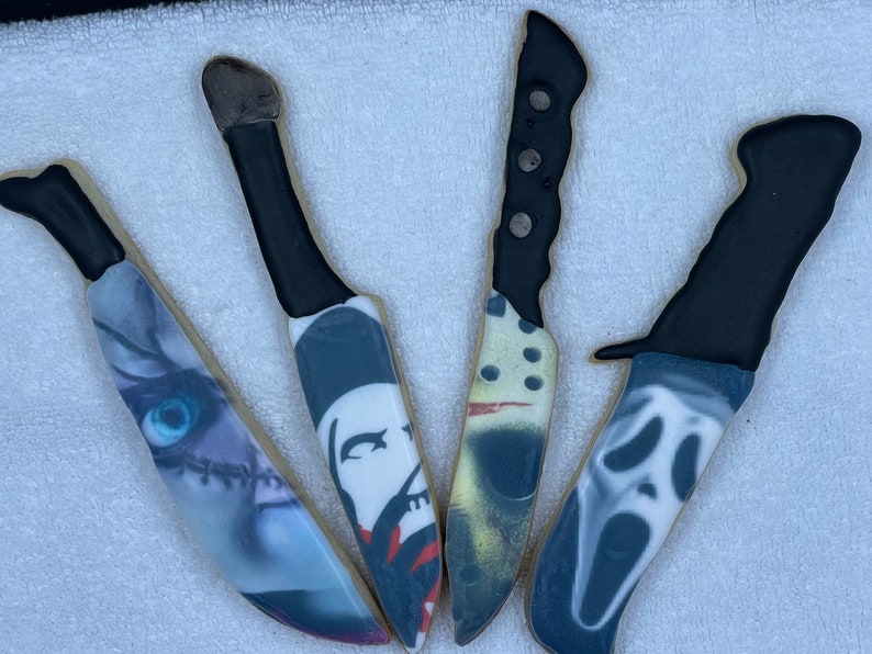 Horror Movie Knives Sugar Cookies Set of 4 - Etsy