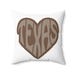 Texas Love Decorative Pillow, Cozy Home Accent, Gift for Texas Lovers ...