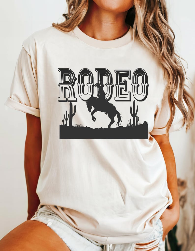 Rodeo T-shirt Dress - Western Cowgirl Rodeo Tee - Cowgirl Fashion ...